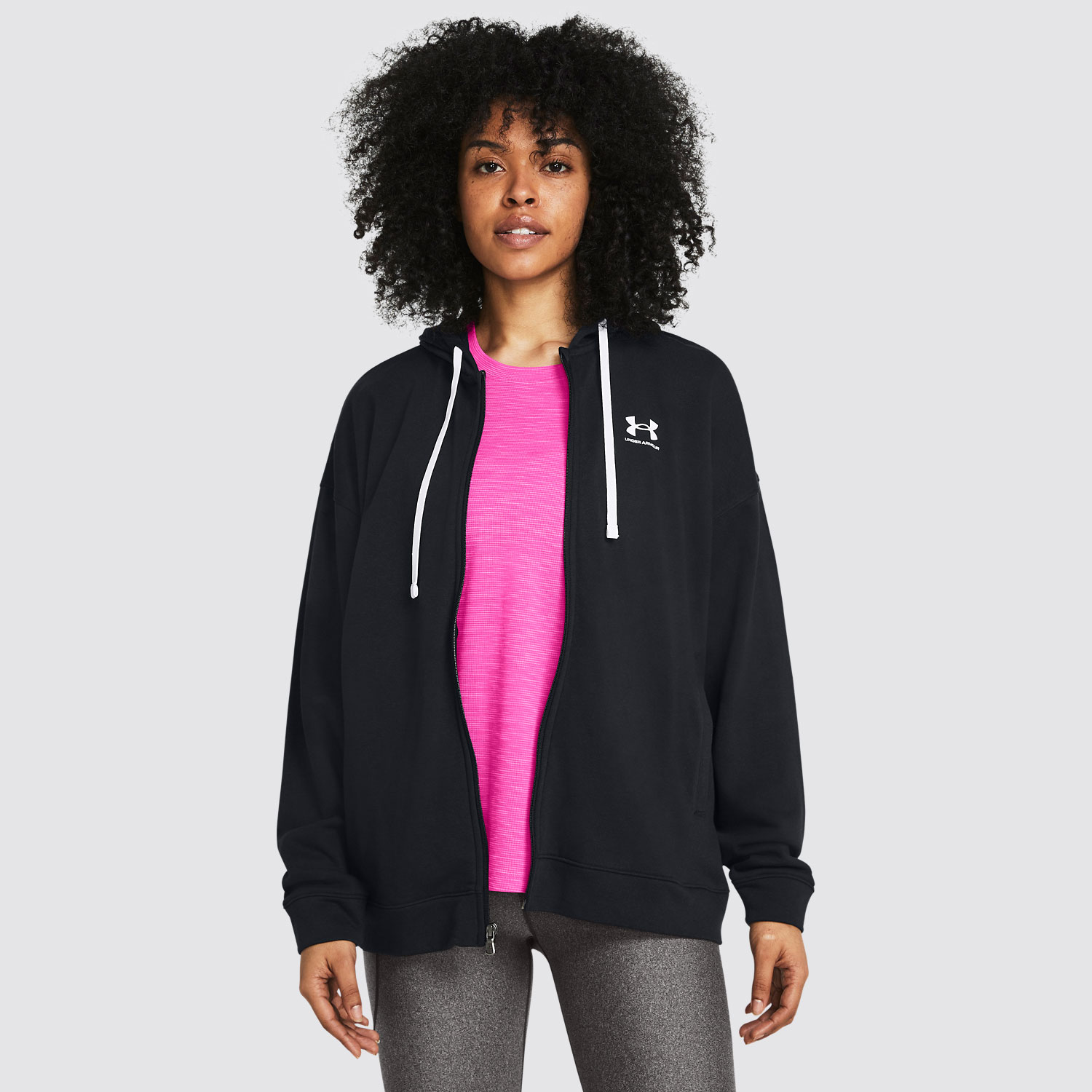 Under Armour UA RIVAL TERRY OS FZ HOODED | Dropin - spletna trgovina z bogato ponudbo Under ...